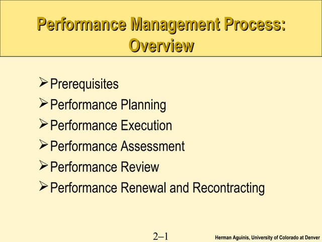 Performance management | PPTX