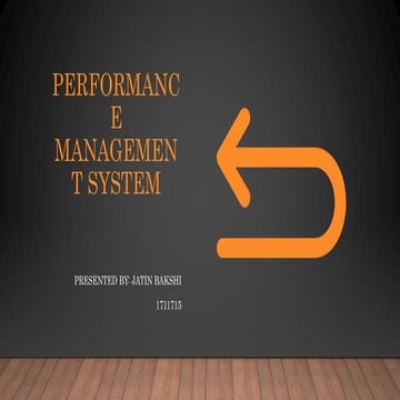 Infosys - Performance management system | PPTX