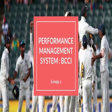 Performance management system for BCCI | PDF