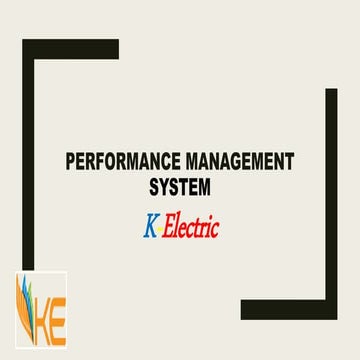 Performance management system k electric | PPTX