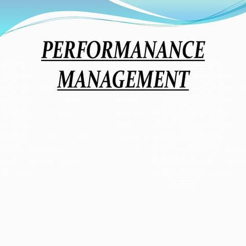 Performance managment | PPTX