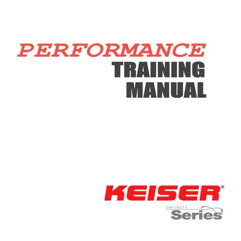 Keiser Performance Manual | PDF
