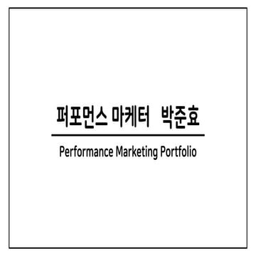 Performance marketing portfolio | PDF