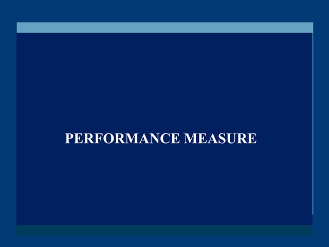 The Performance Measurement in Operations | PPT