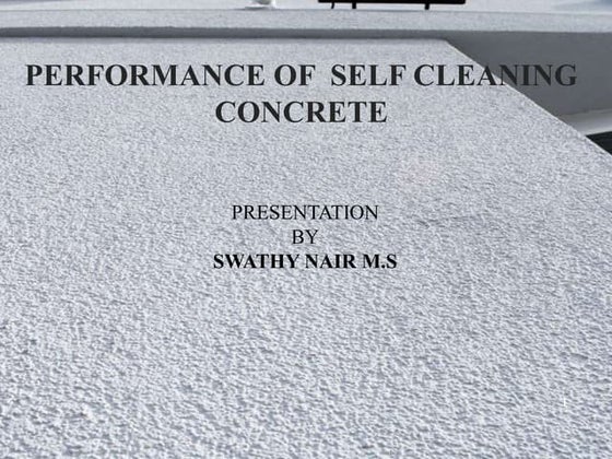 Self cleaning concrete | PPT