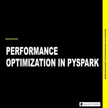 PySpark Performance Deep Dive | best snowflake training | PPTX
