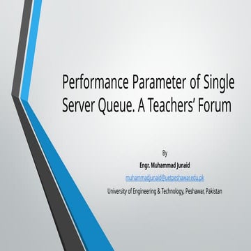 Performance Parameter of Single Server Queue.pptx