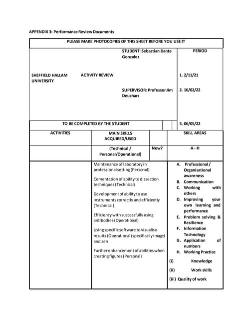 3rd (Final) Performance Review Form - AGD Sept2023.pdf | Education