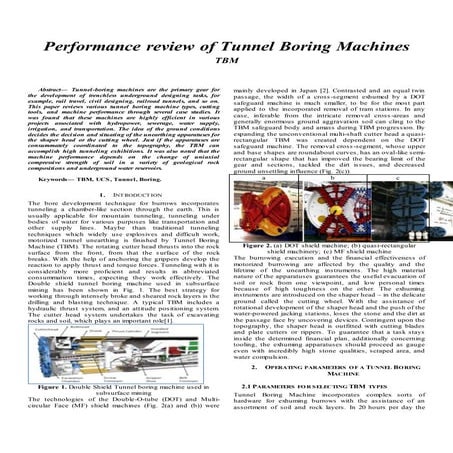 Performance Review Of Tbm Doc