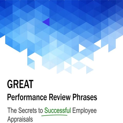 Performance Review Phrases | PPTX