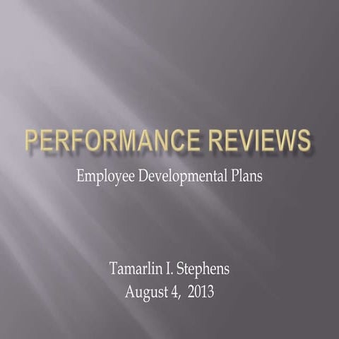 Performance reviews development plan | PPTX | Resume Writing and Advice ...