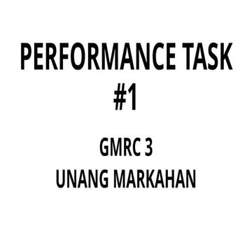 PERFORMANCE TASK sa Filipino 3 #1_Unang Markahan | PPTX