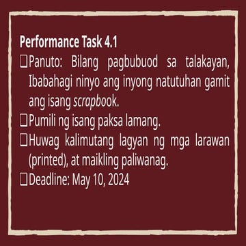 Ikalawang Semestre SHS Performance Task 4.1.pptx