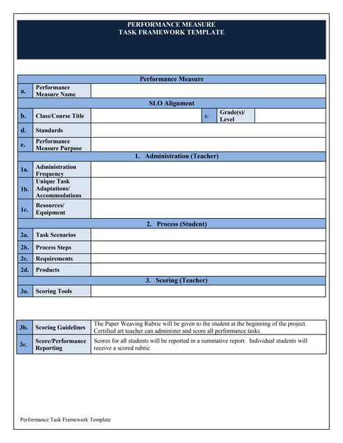 Performance Task Framework-June 2014-FINAL | PDF