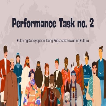 Peformance Task for Araling Panlipunan 2nd grading Grade 5 | PDF