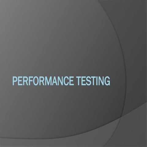 Performance Testing Of Software Ttestin Ppt