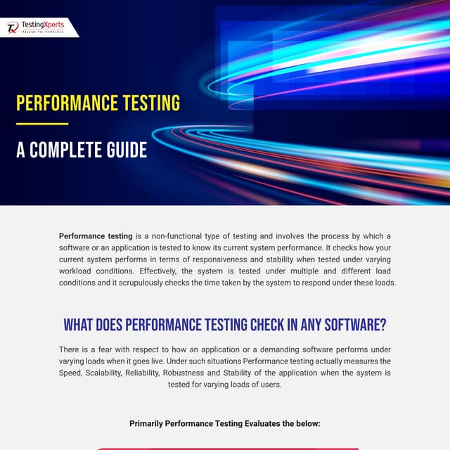 Performance Testing Web Application A Complete Guide Pdf