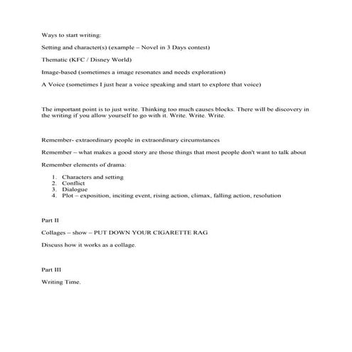 Performance Writing | PDF