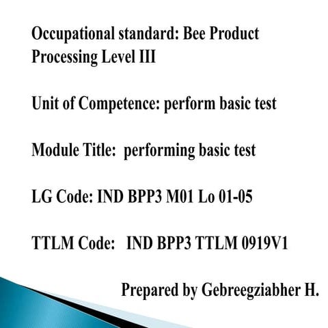 Perform basic test | PPT