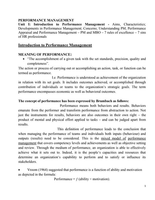 Performance management | PPTX | Human Resources | Business