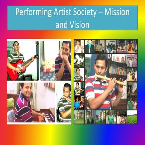 Performing Artist Society – Mission and Vision | PPTX