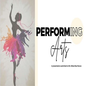 Performing Arts Definition, Types and Examples | PPTX