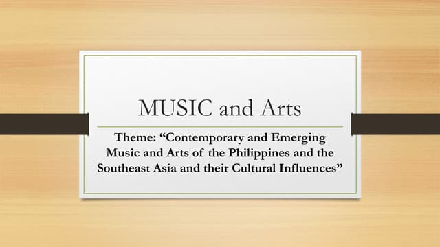 Music and Arts 7 Quarter 1 Week 1-2Part2 MAPEH MATATAG Curriculum (1).pptx | Music | Entertainment