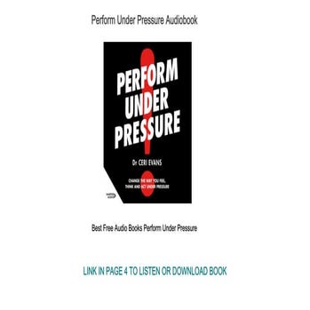 Best Free Audio Books Perform Under Pressure | PDF