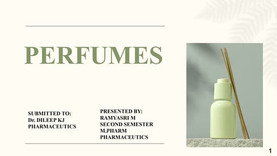 Perfume and Classification of Perfume.pptx