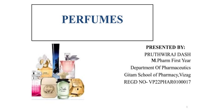 Perfumes, Classification of perfumes, Perfume ingredients listed as ...