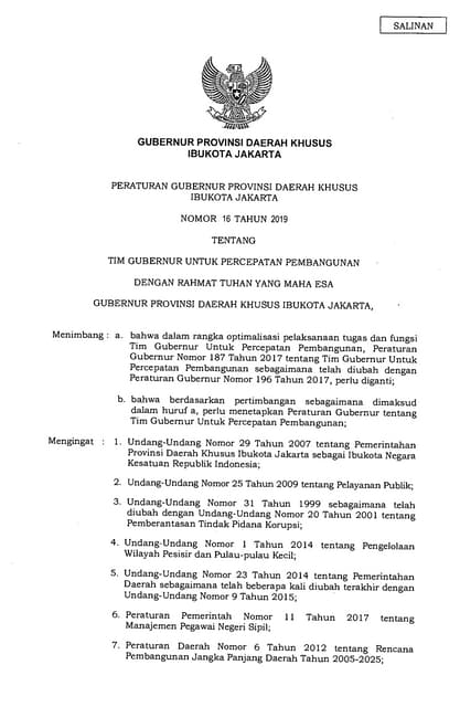 Peraturan Presiden Nomor 27 Tahun 2020 tentang Kementerian Pekerjaan ...