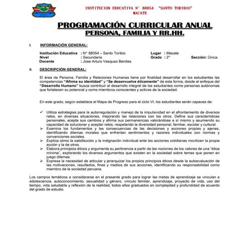 Perh 1° pca | PDF