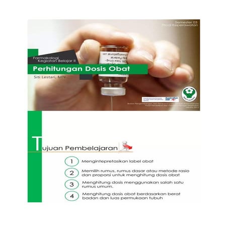 PEMBERIAN OBAT ORAL dan Perhitungan Dosis Obat | PDF