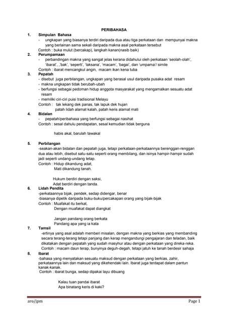 Peribahasa | PPTX