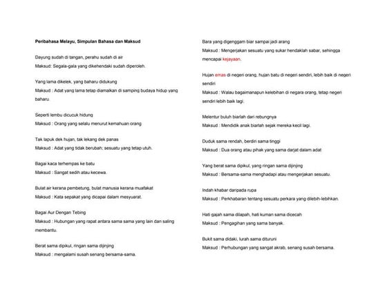 Peribahasa Bahagian 1 | PPT