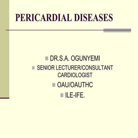 PERICARDIAL DISEASE CLI 401 for medical students.ppt