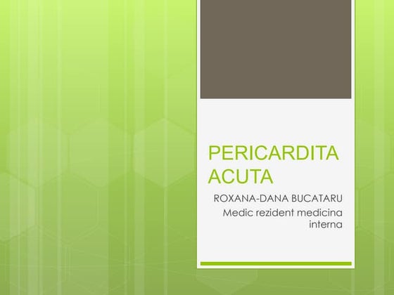 Modificări ekg în pericardită | PPT