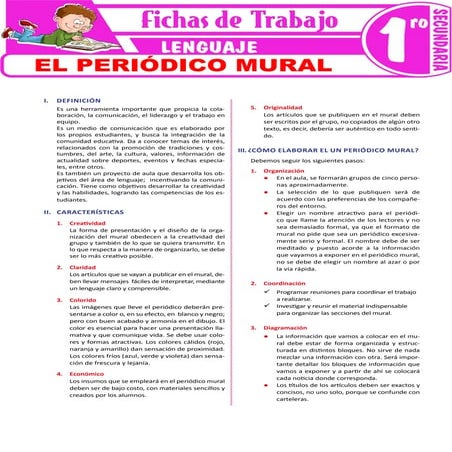periodico mural y sus partes y caracteristicas | PDF