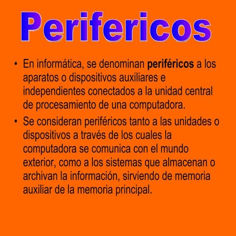 Perifericos hardware y software | PPTX