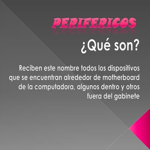 Periféricos de una pc | PPTX