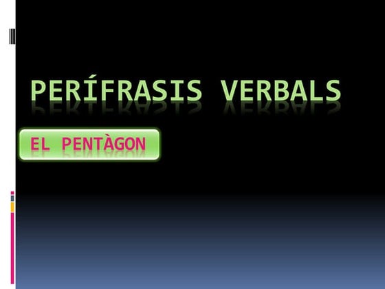 Perifrasis Verbals | PPT