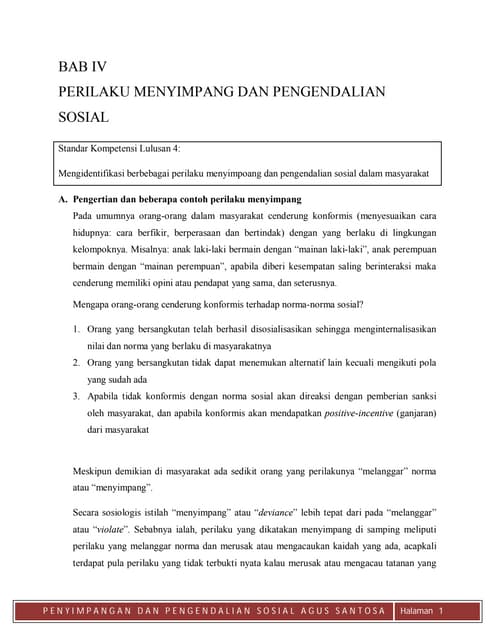 Perilaku menyimpang | PPTX