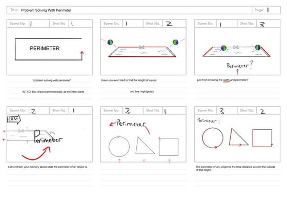 Problem solving - Math animation storyboard | PPT
