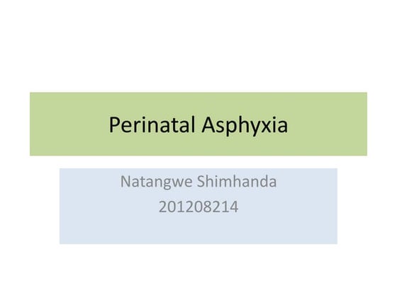 BIRTH ASPHYXIA. . | PPT