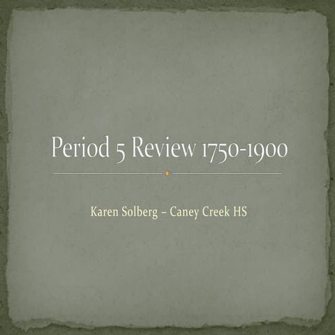 2017 APWH Period 5 Review | PPT