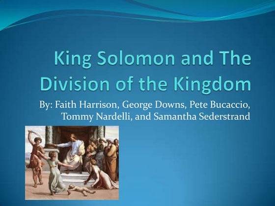 King Solomon | PDF | Law