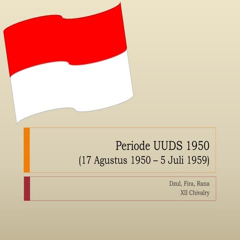Periode Berlakunya UUDS 1950 | PPTX