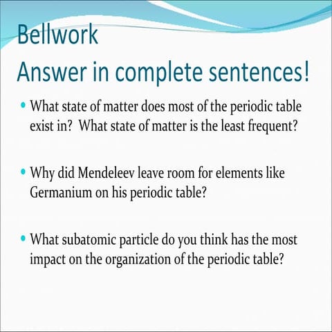 Periodic table-families | PPT