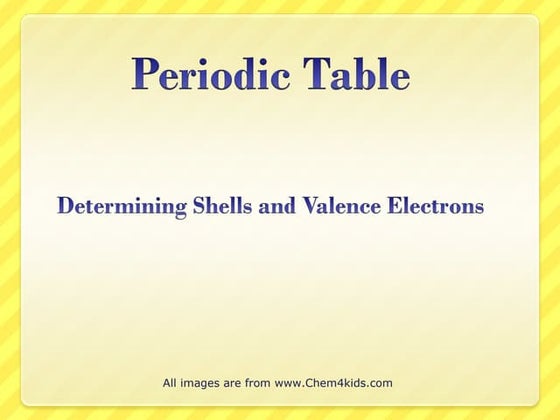 Periodic table-shells-valence | PPT