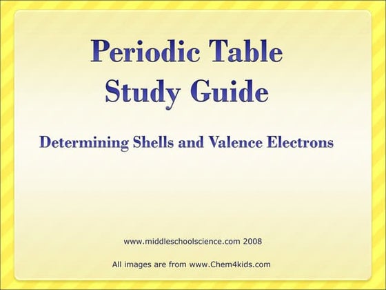 Periodic Table-Valence Shells | PPT